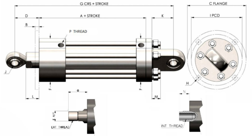 100 Bore Cylinder - The Water Hydraulics Company